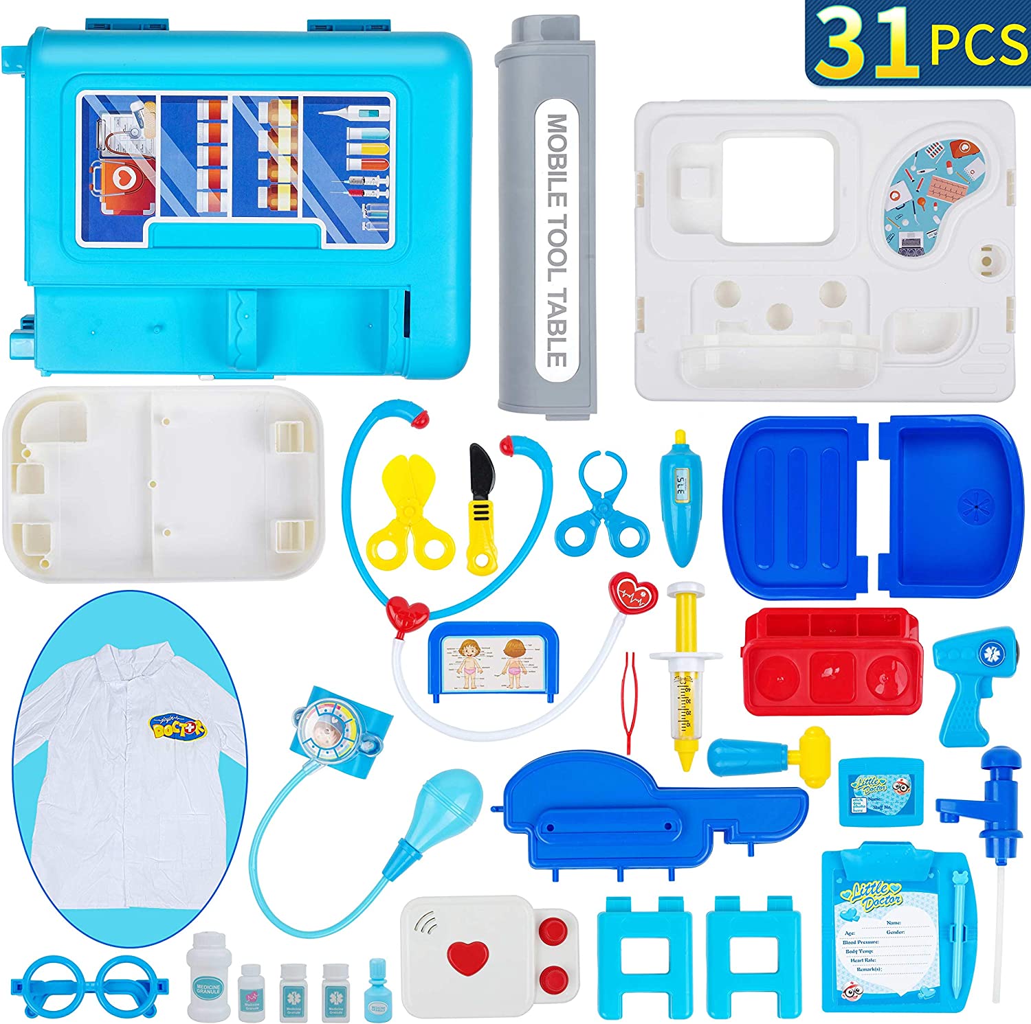 Doctor Tool Kit for Kids Doctor Pretend Play Toys | 8390 DOCTOR SET ...