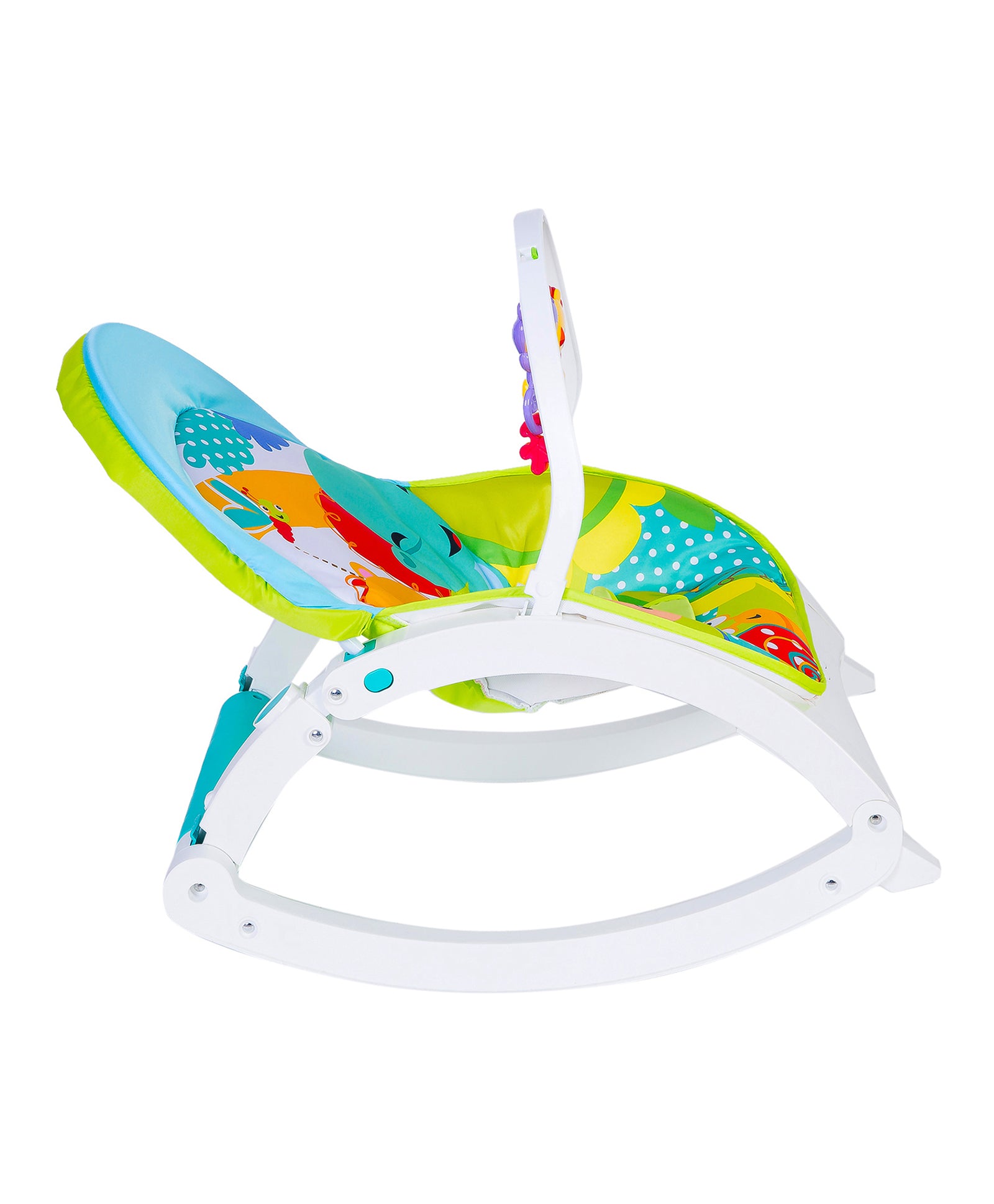 New Born To Toddler Portable Rocker With Toy Bar - White Multicolour ...