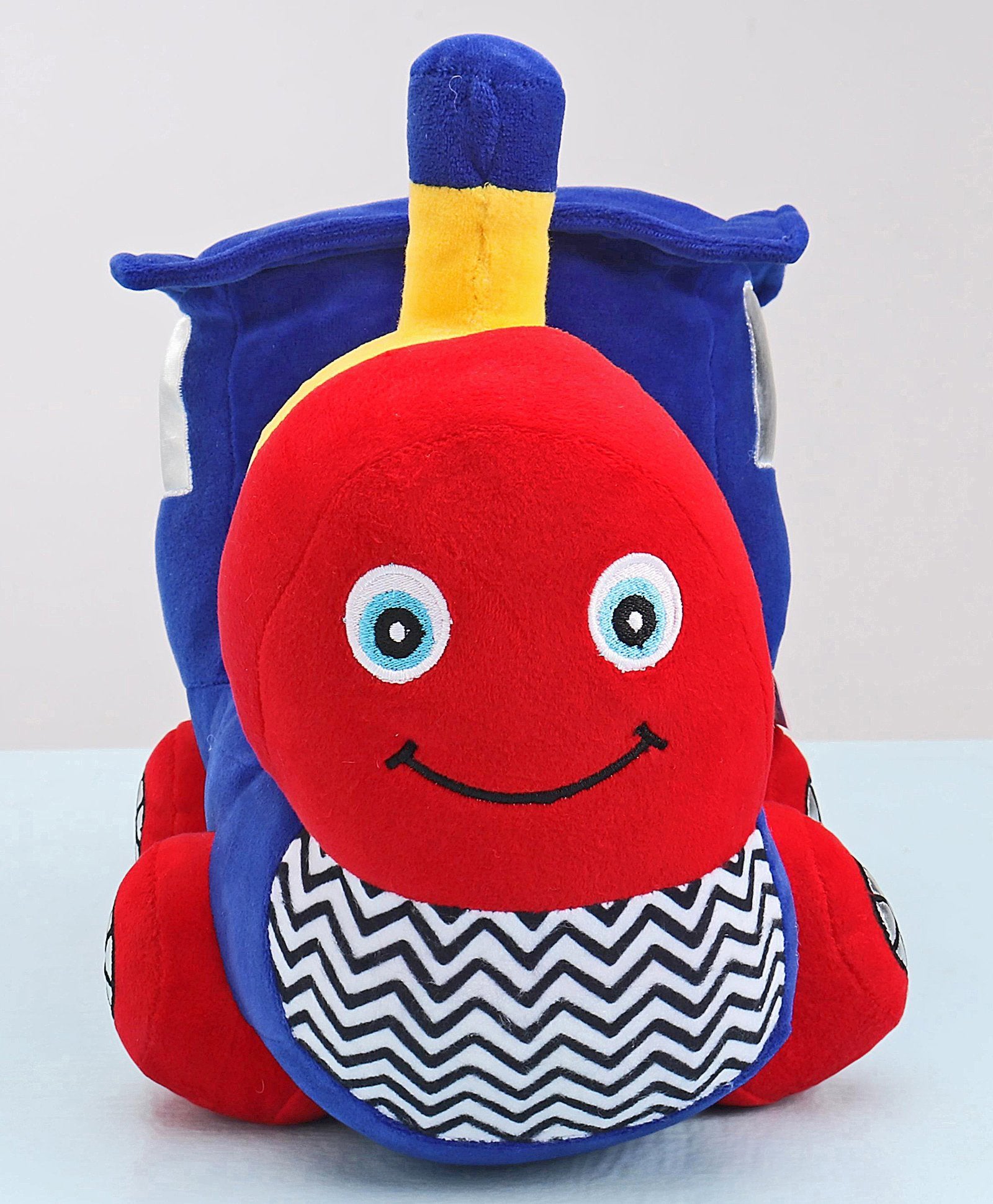 Steam Engine Soft Toy Multicolour | INT463 BABY ENGINE SKY SOFT– KidsROAR