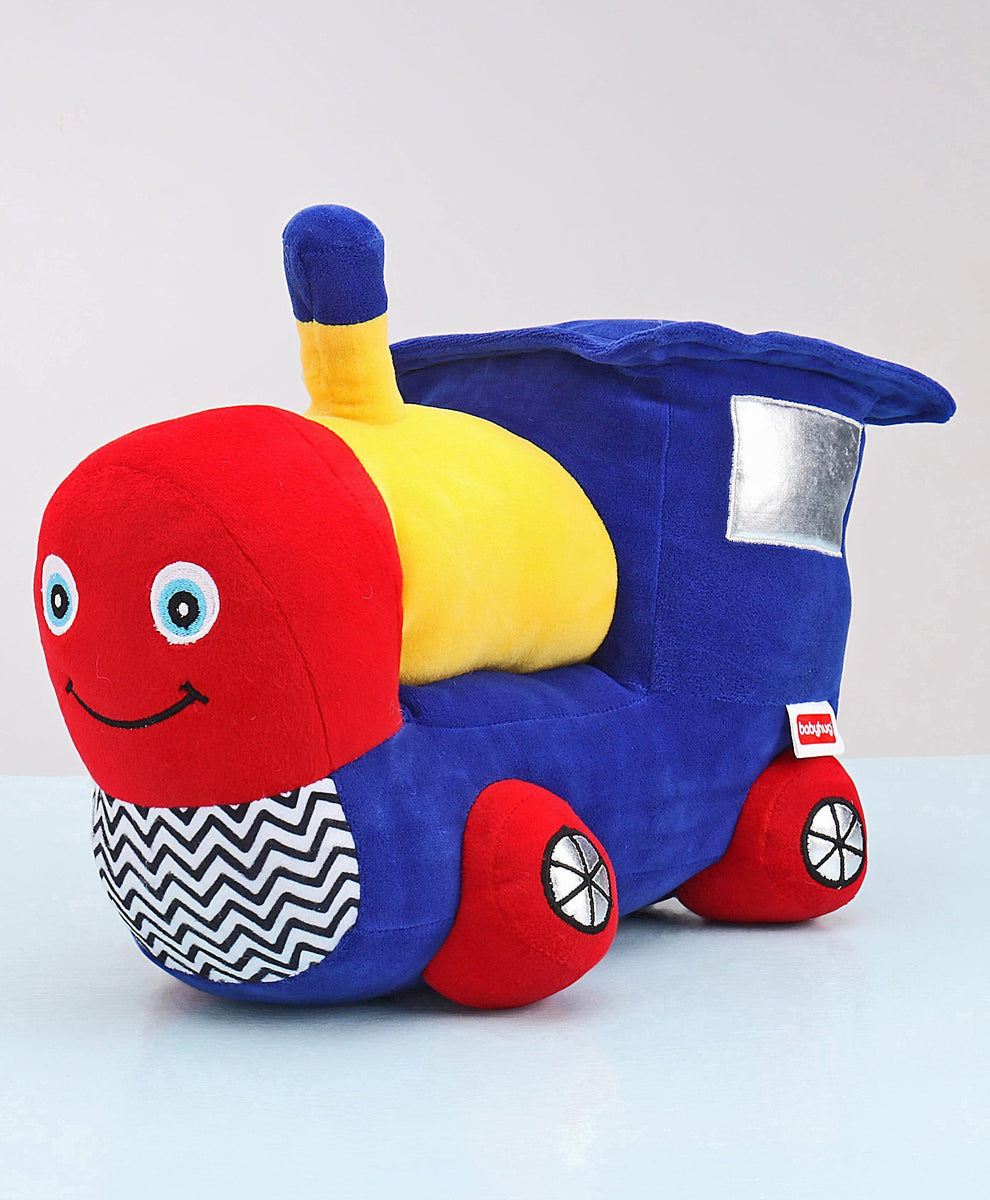 Steam Engine Soft Toy Multicolour | INT463 BABY ENGINE SKY SOFT– KidsROAR