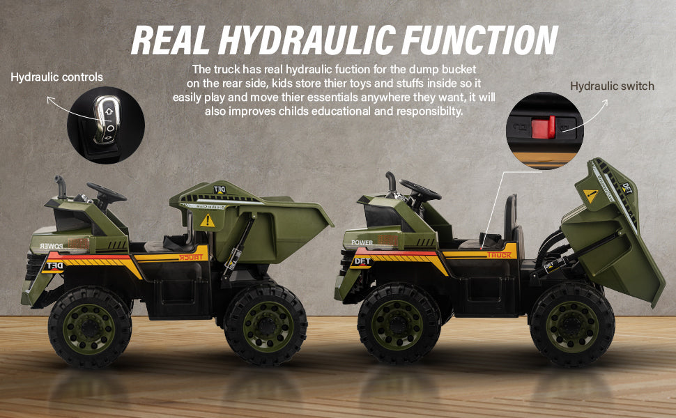 Battery Operated Ride On Dumper For Kids | 4x4 Caterpillar Truck– KidsROAR