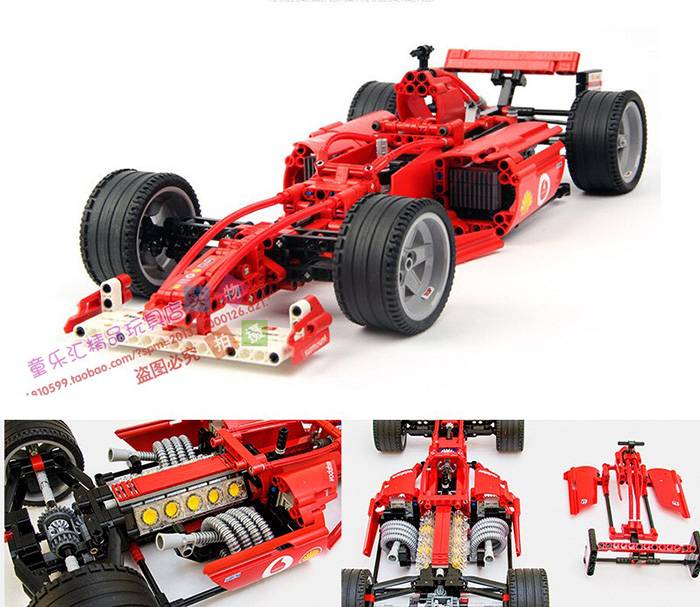 High-Tech Formula Cars F1 Building Blocks Sports Racing Car Super Mode ...