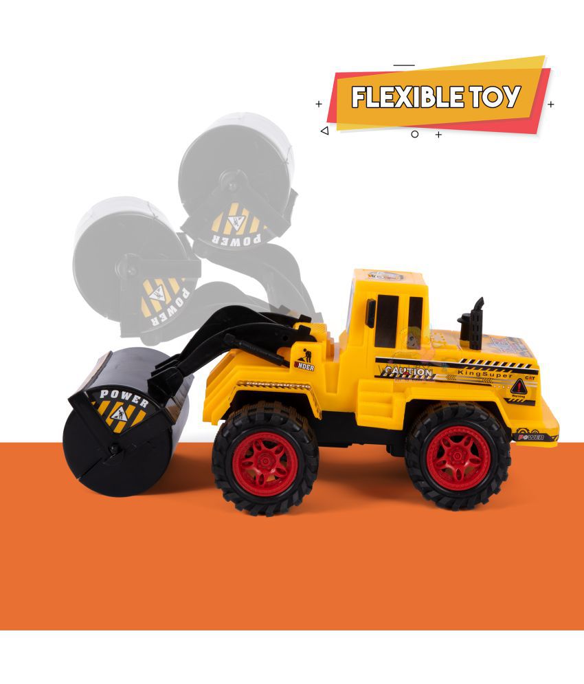 Big Size Road Roller Construction Vehicle for Kids, Push and Go Plasti ...