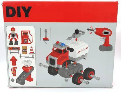 Learning Building Vehicles with Screwdriver | DIY FIRE RESCUE TRUCK ...