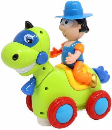 Bump and Go Swinging Animals Toy with Lights Music | B/O CARTOON DINAS ...