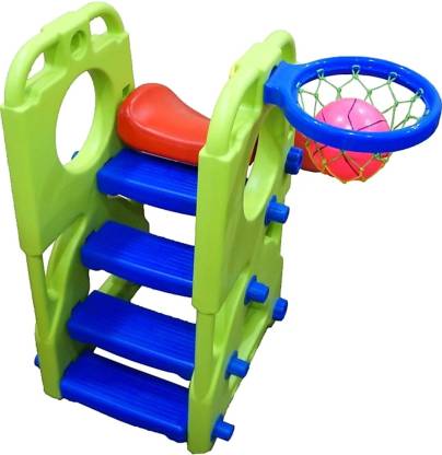 2 in 1 Happy Slide with Basket Ball Hoop | INT357 BABY TOY SLIDE HAPPY ...