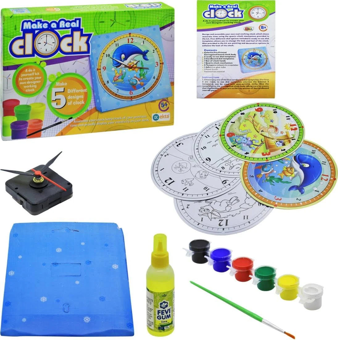 Clock Making Kit | INT045 MAKE A REAL CLOCK– KidsROAR